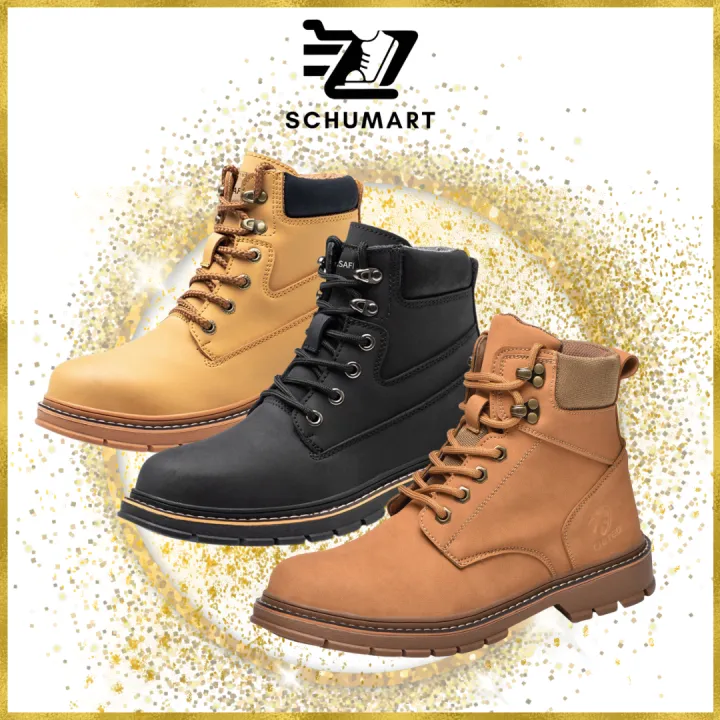 [SG STOCK] High Cut Safety Shoes Strong Grip Lightweight Steel Toe ...