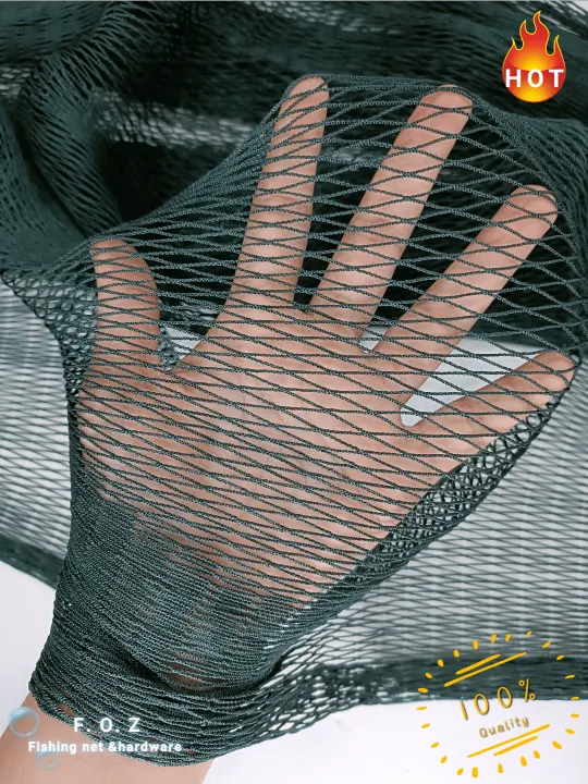 Jaring Pukat Nilon 250/9 x 1" x 600MD Hijau | Jaring Anak Udang Ikan ...