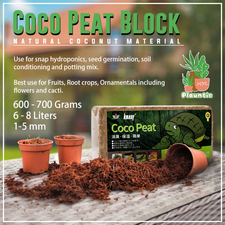Imported Natural Cocopeat Block Coco Peat Brick 0.6-0.7kg for All ...