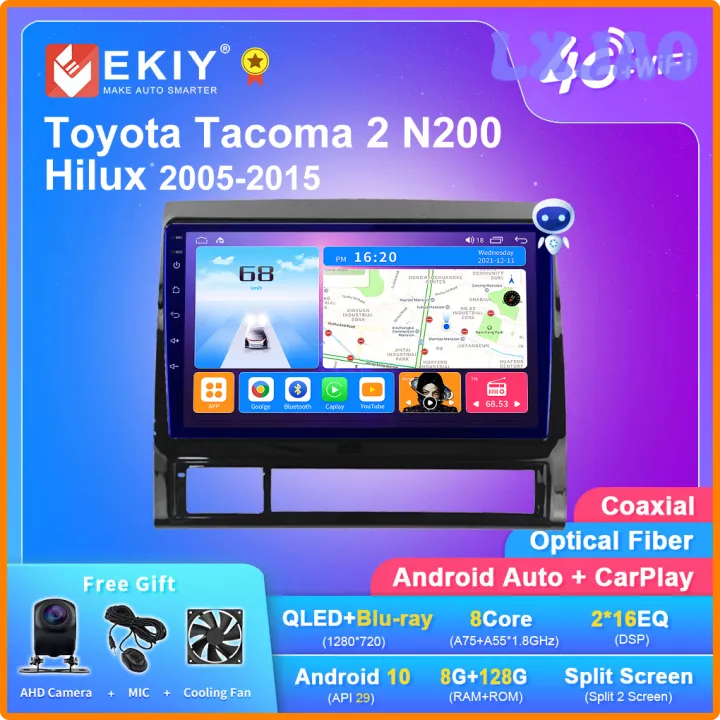 LXJAO Ekiy T7 Android 10.0 For Toyota Tacoma 2 N200 Hilux 2005-2015 Multimedia Player Carplay ...