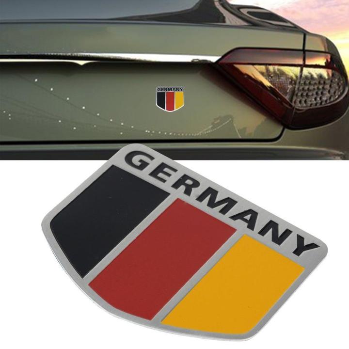 Germany Country Flag Side Marker Sticker German Logo Metal Badge Emblem ...