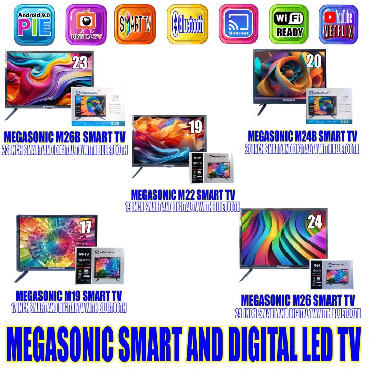 MEGASONIC DIGITAL AND SMART TV VARIATIONS | Lazada PH