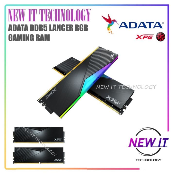 ADATA DDR5 5200MHz & 6000MHz 16GB / 32GB ( 16GB x 2 ) XPG LANCER RGB ...