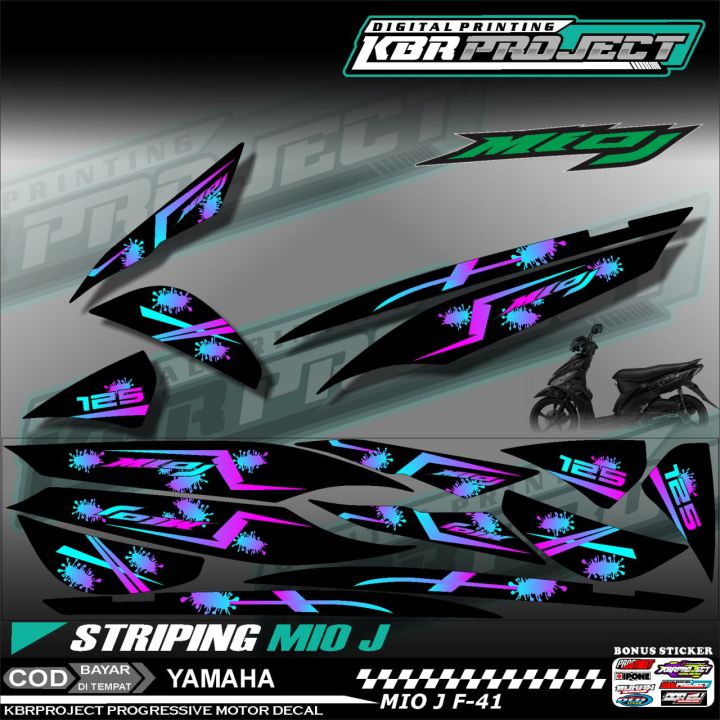 MIO J STIKER STRIPING MOTOR KEREN LIS VARIASI MIO J STIKER MOTOR YAMAHA ...