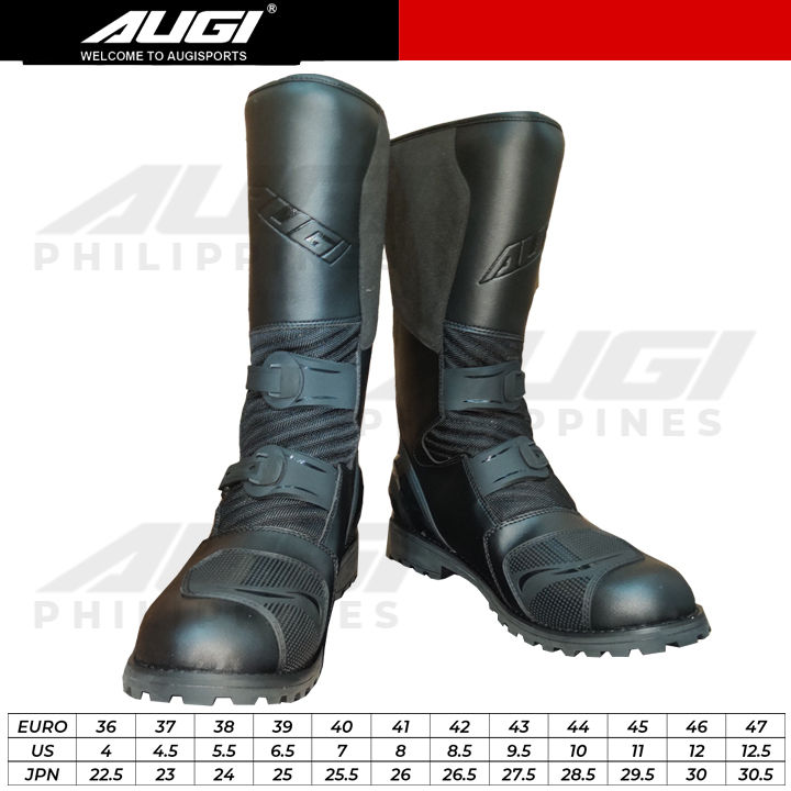 AUGI Racing Boots AT-1 Black | Lazada PH