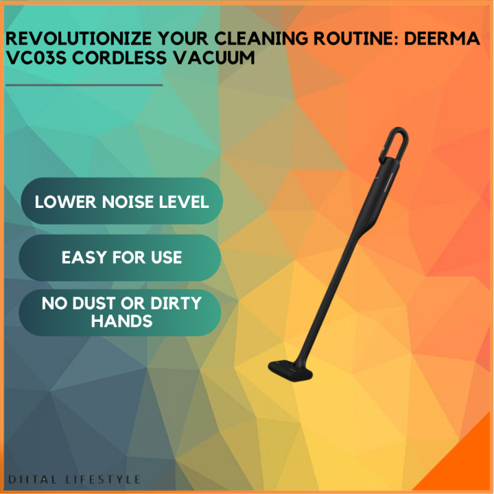 Revolutionize Your Cleaning Routine: Deerma VC03S Cordless Vacuum ...