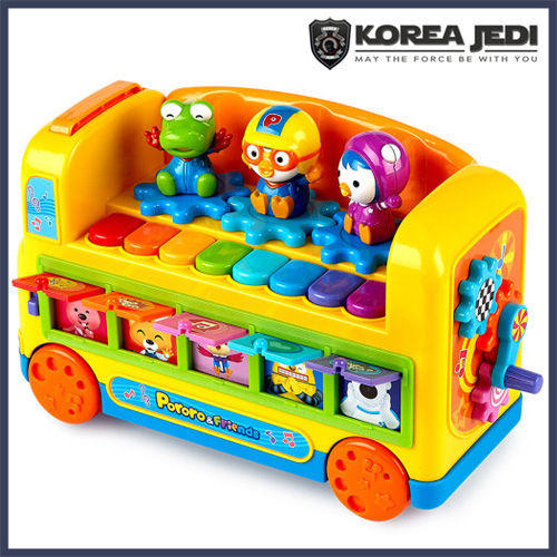 Pororo Musical Bus Vehicle Car Melody Korean Sound Music Piano Toy Set for Baby Toddler Kids Lazada Singapore