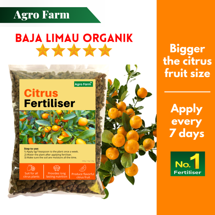 Agro Farm Citrus Fertilizer / Baja Buah Limau / Baja limau kasturi / Baja Limau Purut ...