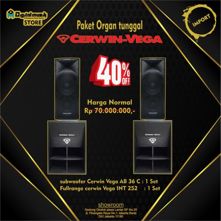 Paket Sound System Cerwin Vega BERKUALITAS Paket Sound System Murah ...