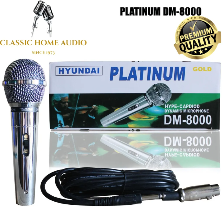 New 2023 Hyundai Platinum DM-8000 Professional Microphone System for Videoke /Karaoke Machine ...