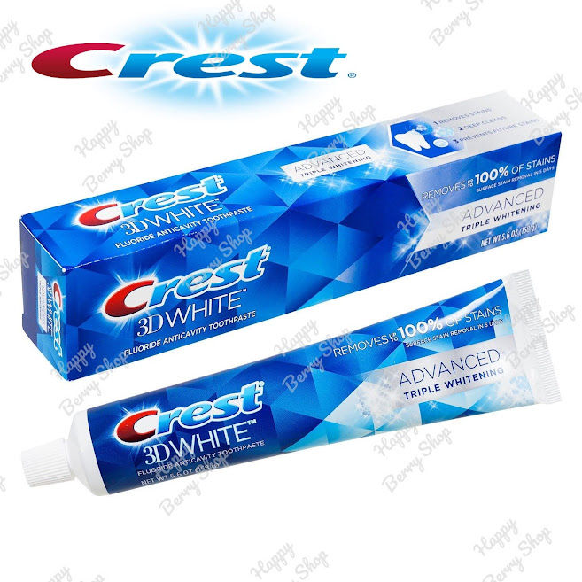 ยาสีฟันฟันขาวรุ่นท้อป 💎 Crest 3D White Advanced Whitening Toothpaste💎แพ็คเกจใหม่ไซส์ใหญ่ 147 ...