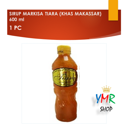 Sirup Buah Markisa Syrup Tiara Asli Makassar berbulir 600 ml 600ml ...
