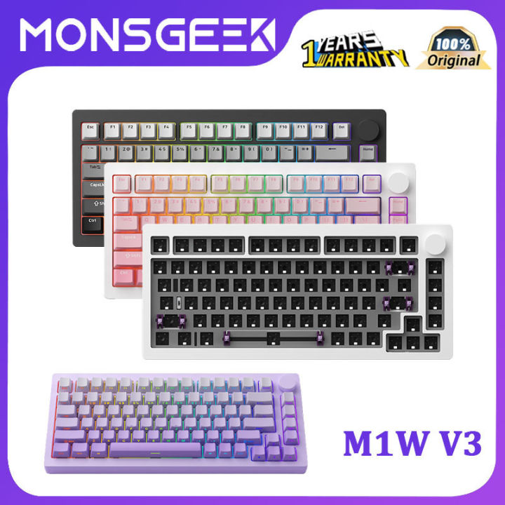 AKKO Monsgeek M1W V3 Wireless Aluminum Mechanical Keyboard 75% GASKET ...