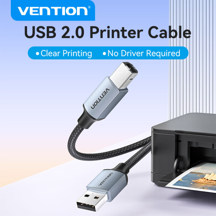 Vention Printer Cable USB 2.0 A Male to USB B Male Cable for Epson HP ...