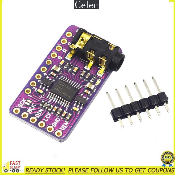 【Celec】PCM5102 Decoder Sound Card Board I2S IIS Interface DAC Digital ...