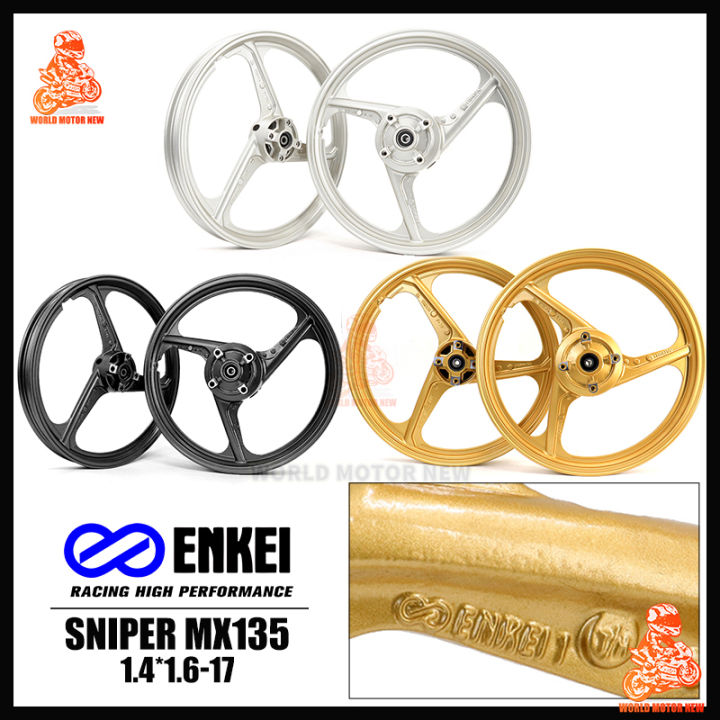 Enkei Mags Rim 3 Spokes For SNIPER135 MX135 Front Disc Brake 1.4*17 4 ...