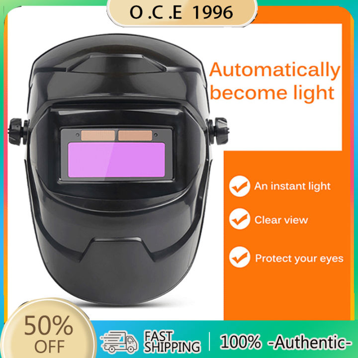 Solar welding mask shield auto darkening sale Original Head strap No ...