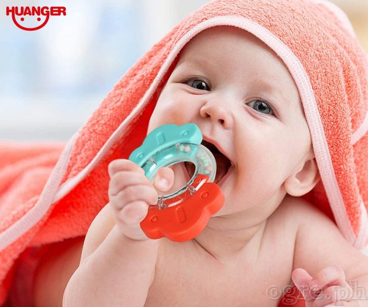 Huanger HE0129 Baby Teether Rattles with Storage Case (12pcs Set ...
