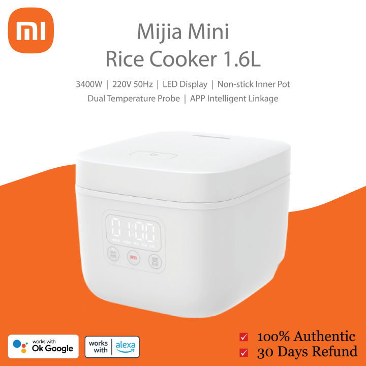 Xiaomi Mijia Electric Rice Cooker 1.6L,LED Display,Kitchen Mini Cooker ...