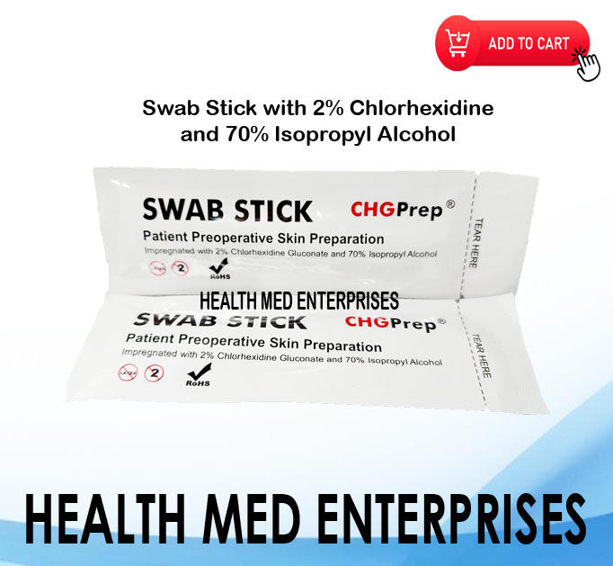 CHG Swab stick with Chlorhexidine 2% and Isopropyl alcohol | Lazada PH
