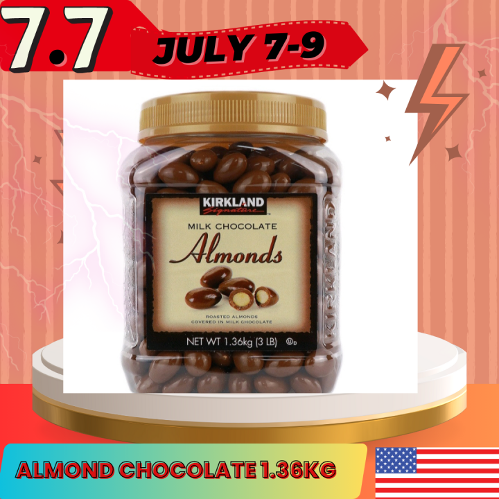 Kirkland Signature Milk Chocolate Covered Almonds 1.36kg(L)MEDIUM/SMALL ...