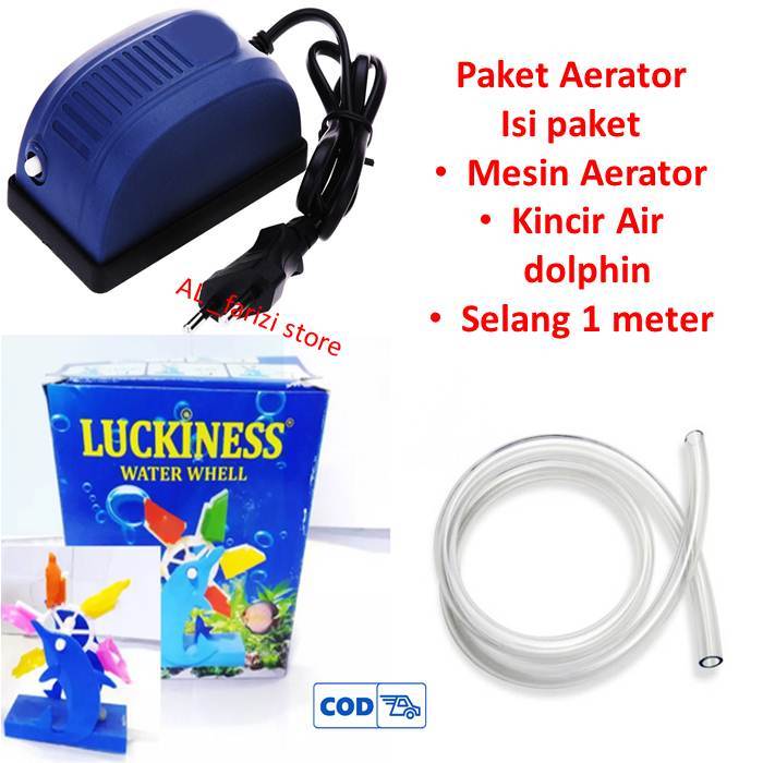 Paket Aerator kincir air dolphin + selang 1 meter | Lazada Indonesia