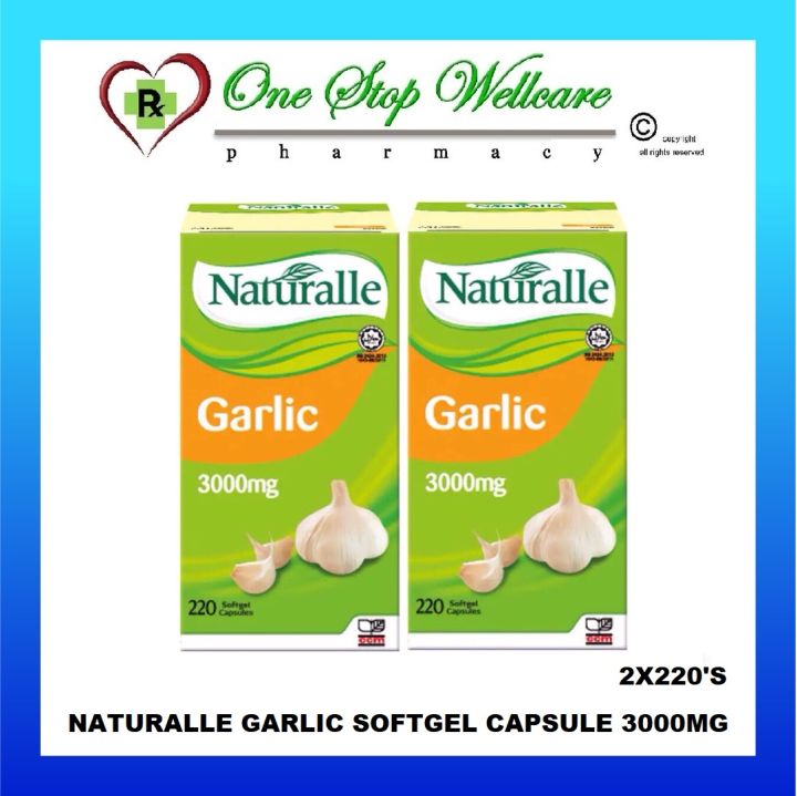 NATURALLE GARLIC SOFTGEL CAPSULE 3000MG 2X220'S (VALUE PACK) (EXP:06/ ...