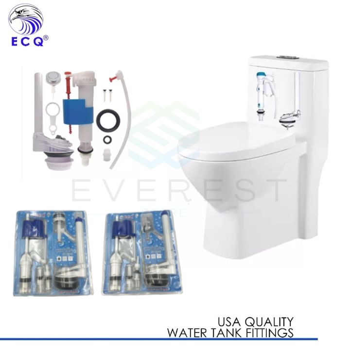 1 Set ECQ Tank Fittings Water Tank Fittings For Toilet Flush Push ...