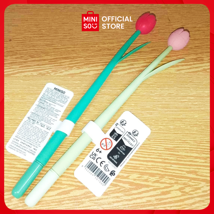 MINISO Tulip Garden Collection Shaking Gel Pen 0.5mm Black | Lazada PH