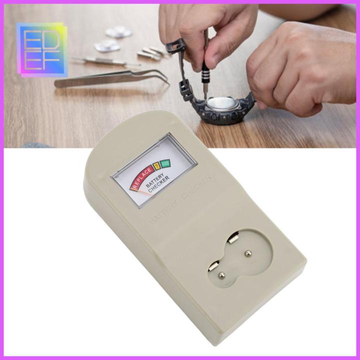 EDEF Mini Size Button Cell Battery Tester ABS Material Battery Tester ...