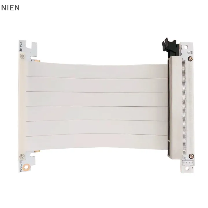 NIEN PCIE 4.0 X16 Riser Cable High Speed Flexible Double Sided 180 ...