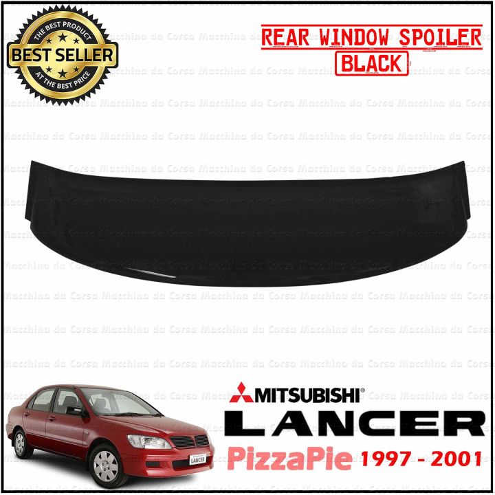 Mitsubishi Lancer Pizza Pie 1997-2001 Rear Window Roof Spoiler Black ...