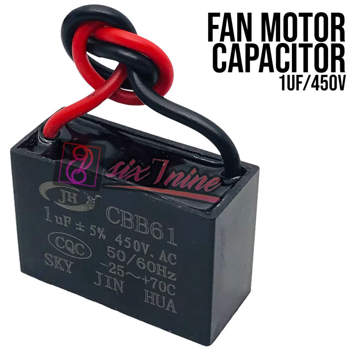 SSN CBB61 1uF 450V Fan Motor Run Capacitor 50/60Hz – Heavy Duty for ...