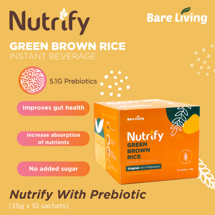 Bare Living Nutrify Original with Prebiotics (35g x 10 Sachets/ Twin ...