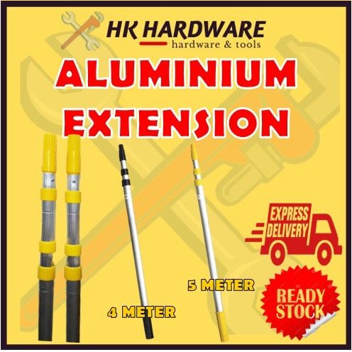 ALUMINIUM EXTENSION ROD / BATANG CAT BESI / 4 METER / 5 METER / HEAVY ...