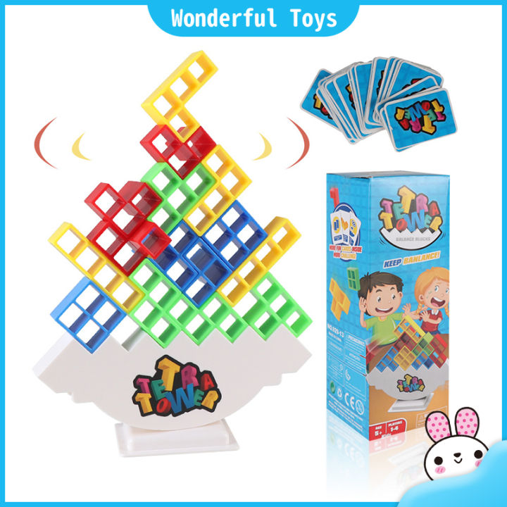 Wonderful Toys Balance Game Swinging Stacking Russian Building Blocks ...