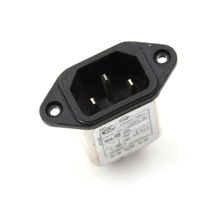 Iec Inlet Module Ac Power Socket With Fuse Emi Filter 6a 115v/250v 50hz ...