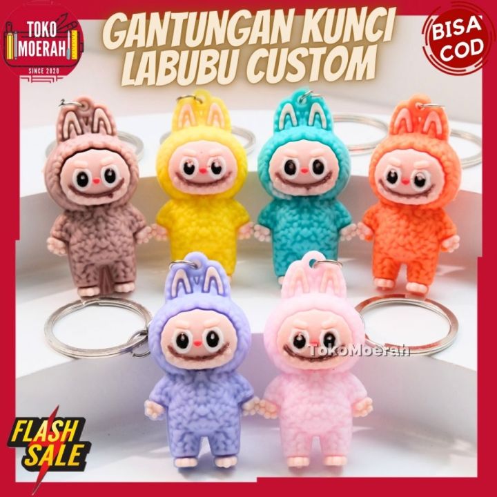 GANTUNGAN KUNCI LABUBU CUSTOM LUCU UNIK KEYCHAIN LABUBU COSTUM ...