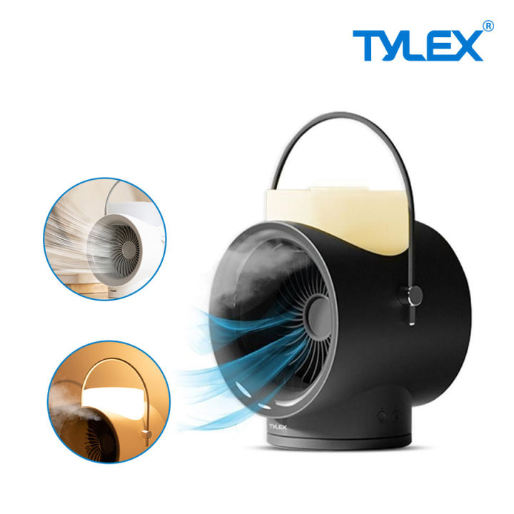 Tylex XM48 Portable Aroma Humidity Fan 350mL Dual Misting Aromatherapy ...