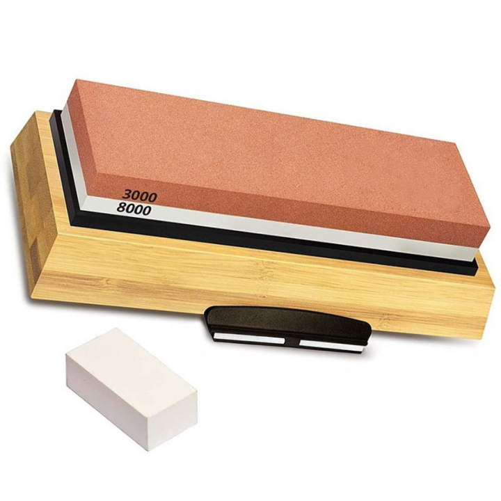 3000/8000 Grit Whetstone Knife Sharpening Stone Waterstone Rubber Stone ...