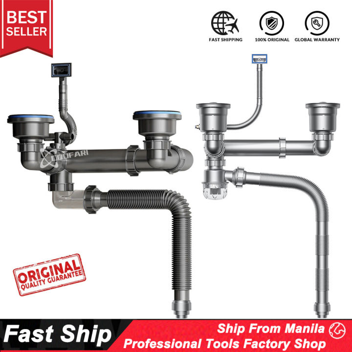 Dishwasher sink rear downspout odor and insect resistant single sink ...