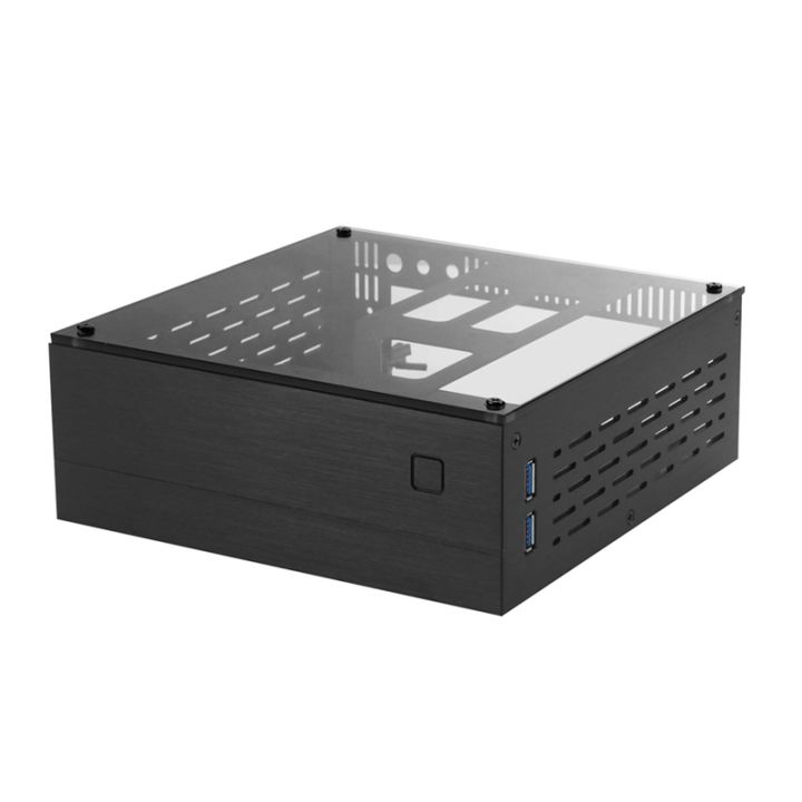 dpTYW-A01 Aluminum Mini-ITX HTPC Desktop Computer Chassis Black ...