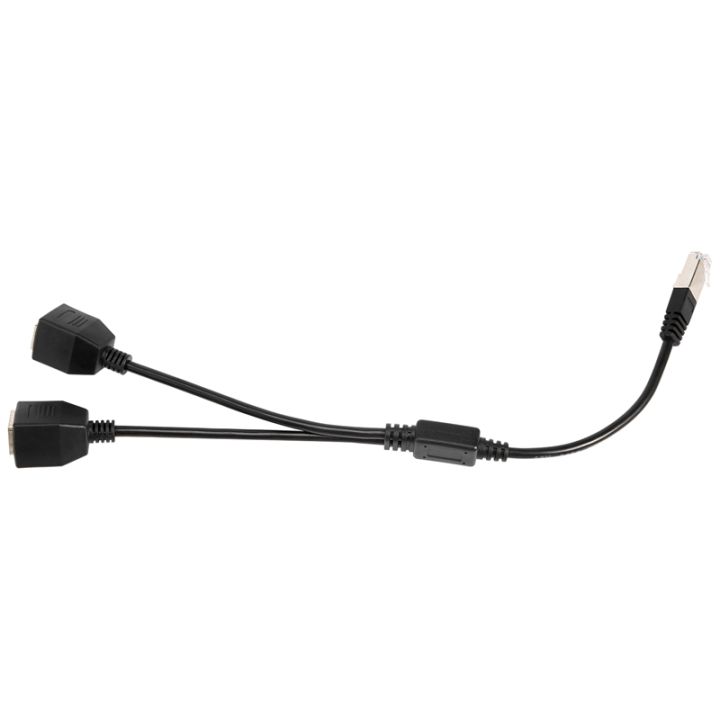 (ROTS) RJ45 1 Male to 2 Female Ethernet Splitter Cable for Super Cat5 ...