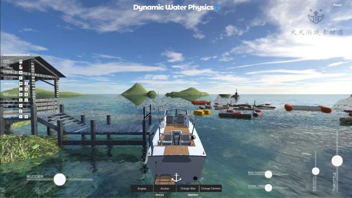 Unity 3d dynamic water physics 2.6.2a dynamic water/ship controller ...