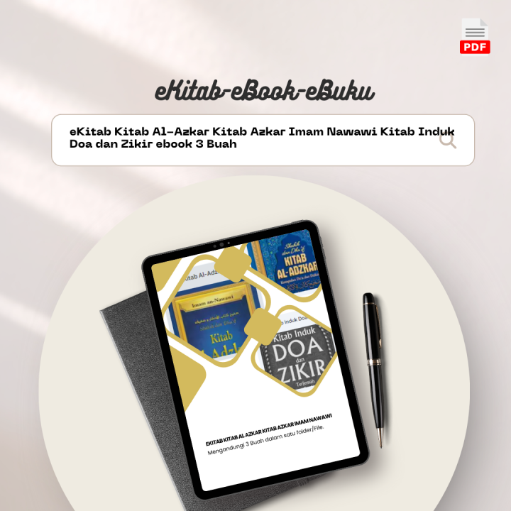 eKitab Kitab Al-Azkar Kitab Azkar Imam Nawawi Kitab Induk Doa dan Zikir ...