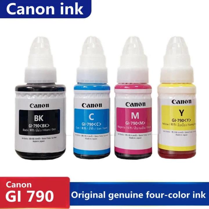 CANON GI-790 GI 790【Original】BK/C/Y/M Ink Bottle Refill For Printer ...