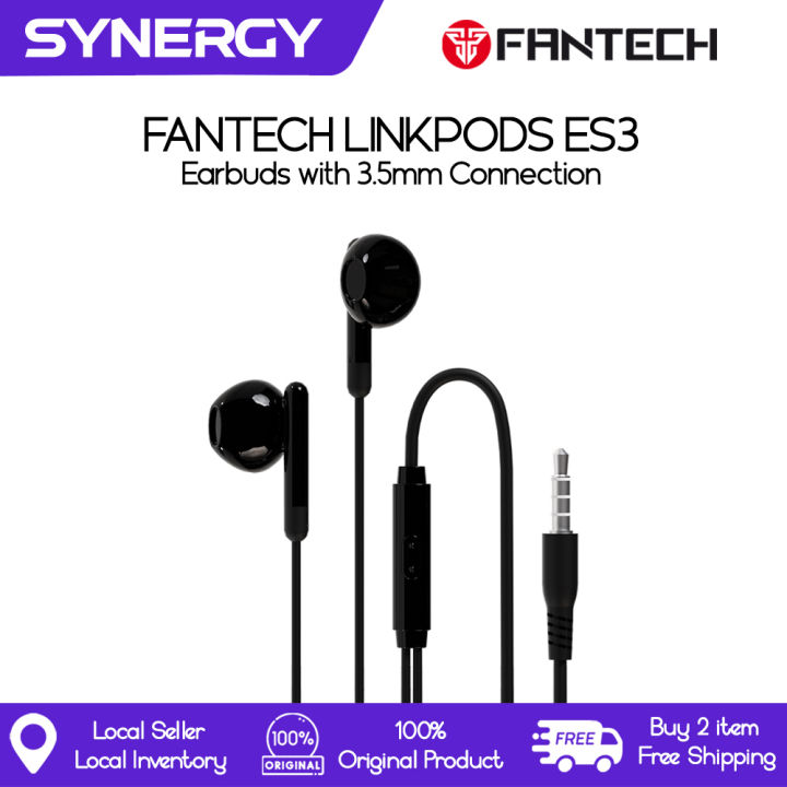 Fantech Earbuds ES3 Linkpods with 3.5mm Wired Connection | Lazada