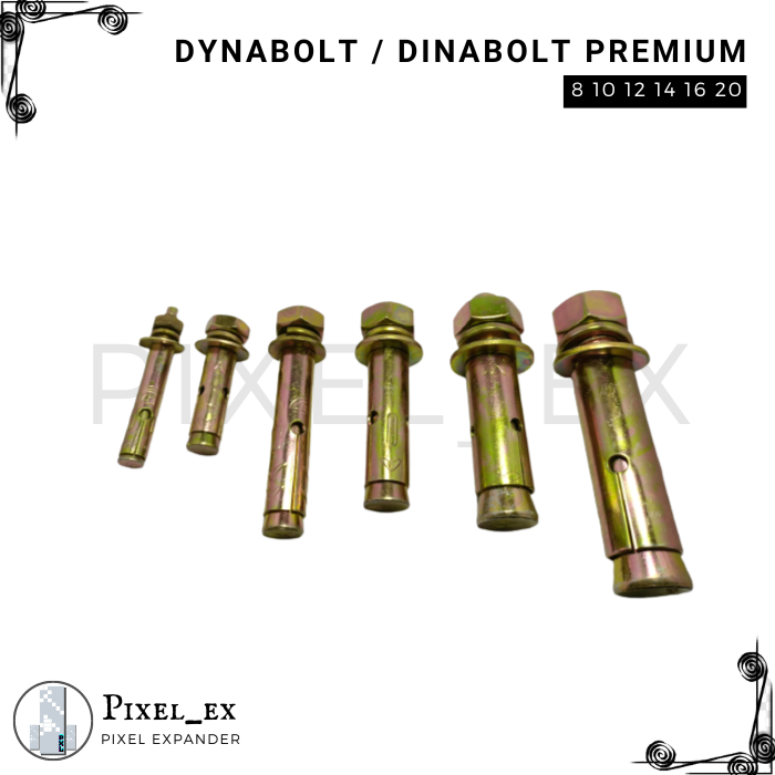 Dinabolt Dynabolt M8 M10 M12 M14 M16 M20 8x60 s/d 20x180 Expander ...