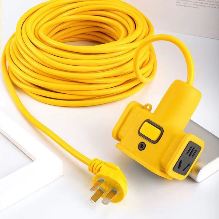 100 Original Extension Cord Socket With Cable Extra Long Plug In Strip 10 20 30 Meters