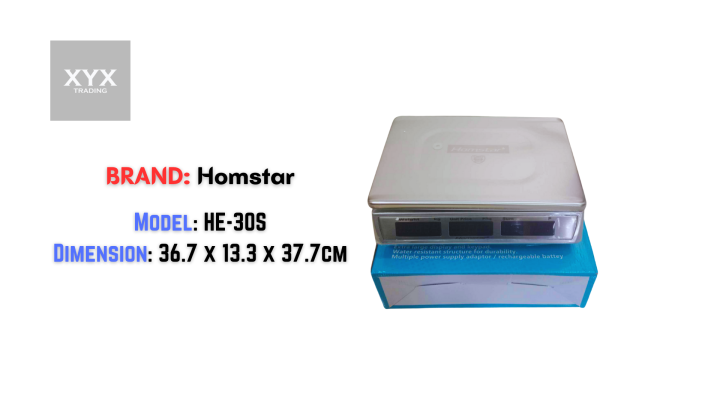 Homstar HS-30R/HE-30S Price Computing Scale (30kg) | Lazada PH